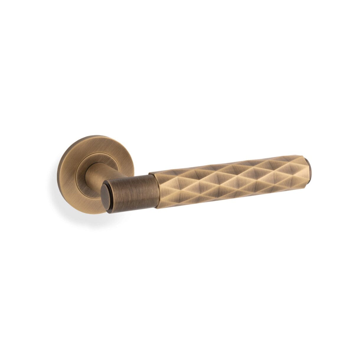 Spitfire Lever Diamond Cut On 50x6mm ROSE (Latch & Hinges Included)